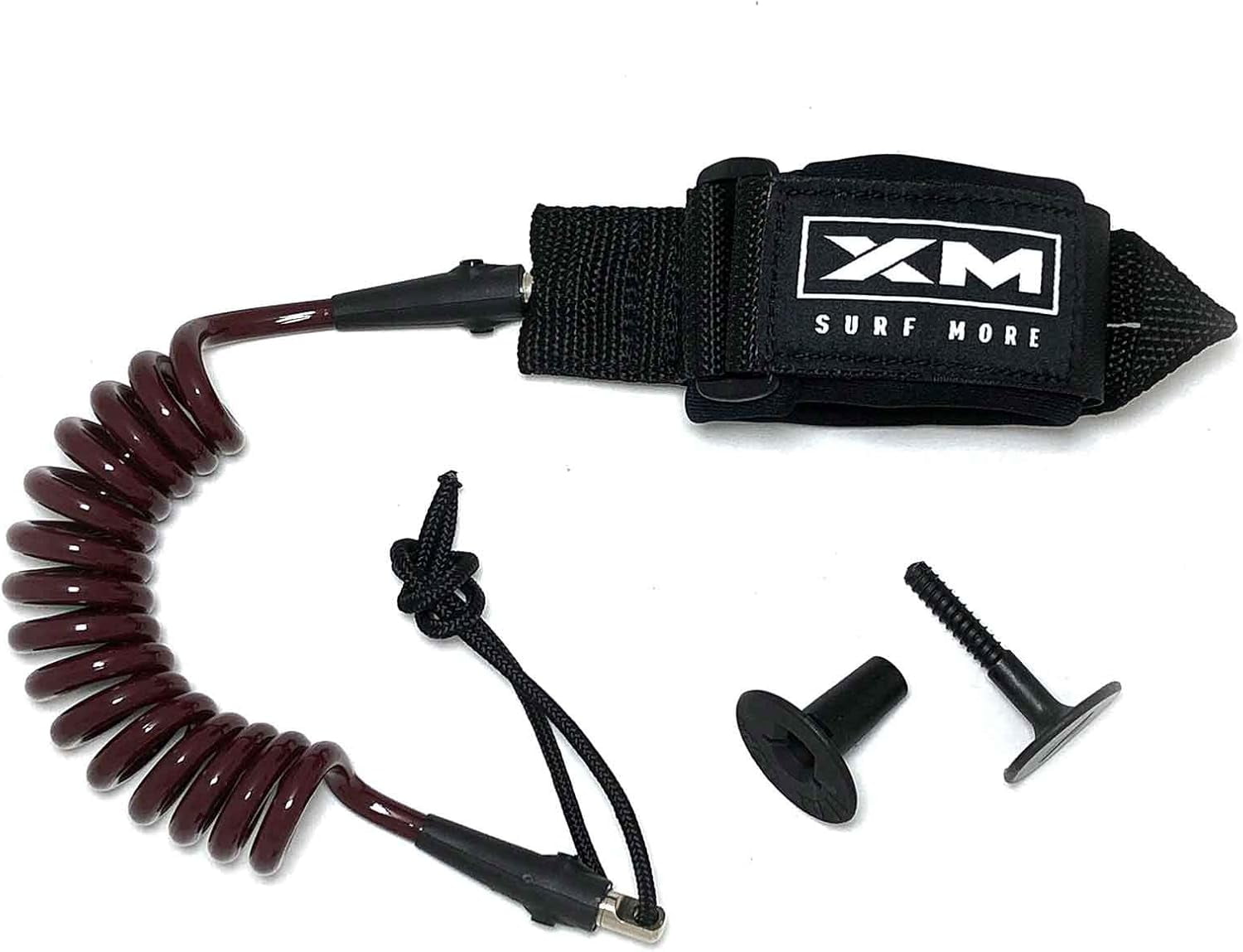 Bodyboard Leash - Premium Coiled EZ-FIT Wrist Body Board With Plug ...