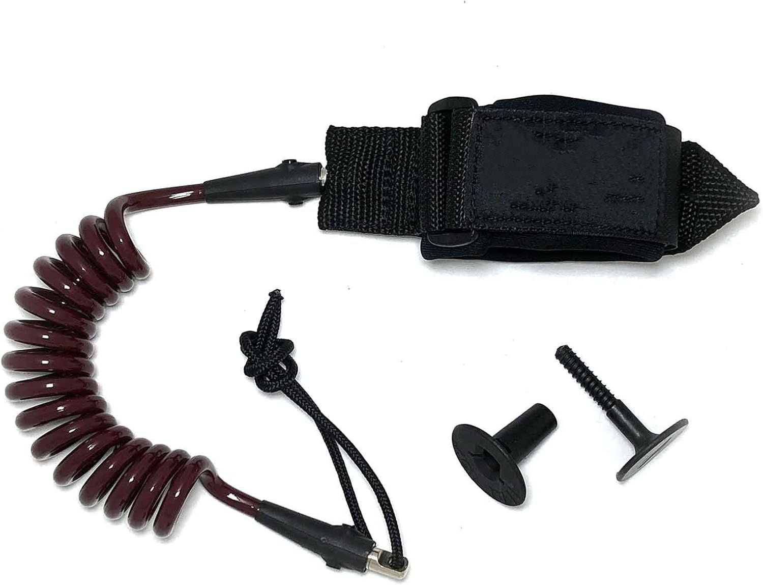 Bodyboard Leash - Premium Coiled EZ-FIT Wrist Body Board Leash with ...