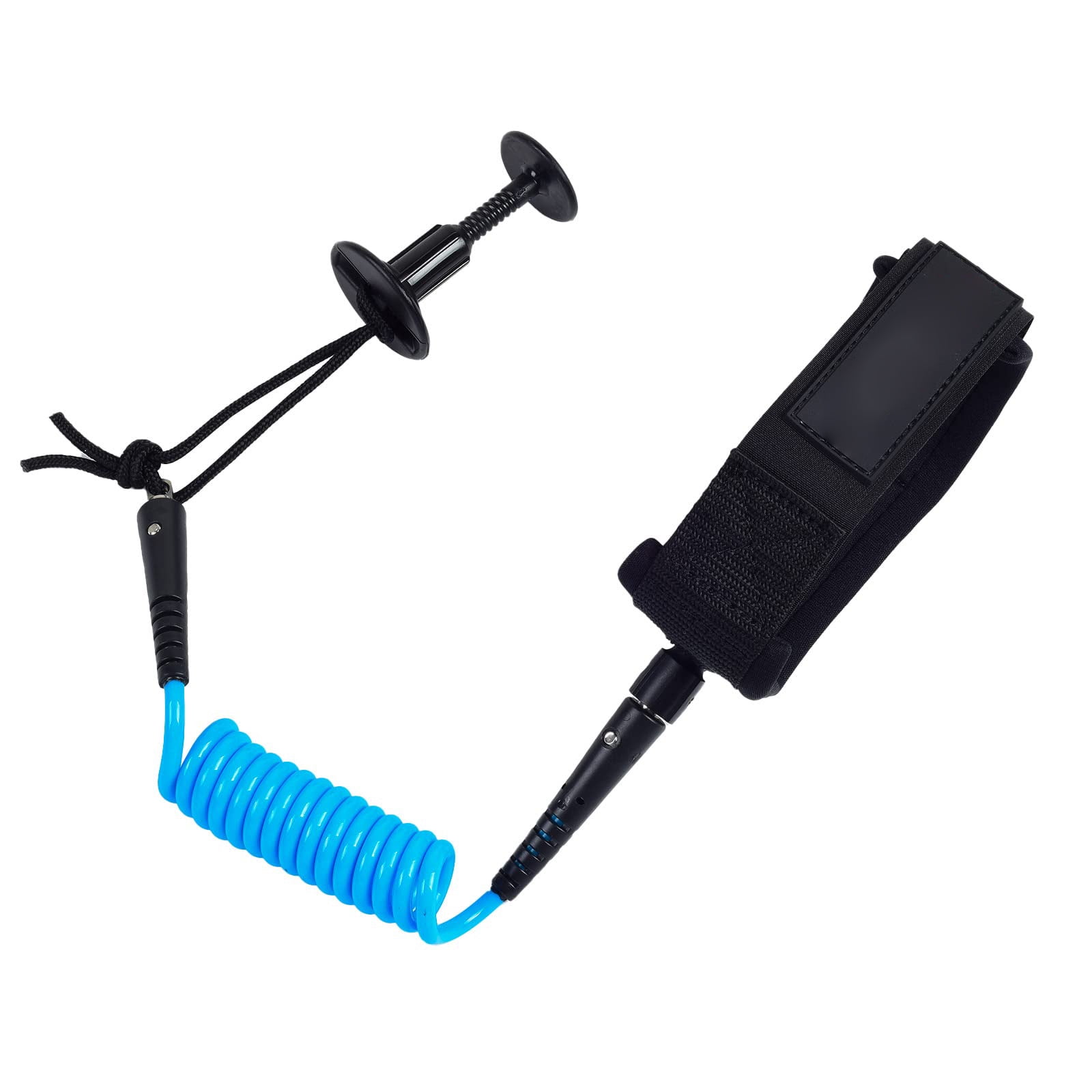 Bodyboard Wrist Leash 4 Feet, 5.5mm Thick TPU Coiled Strap with Plug ...