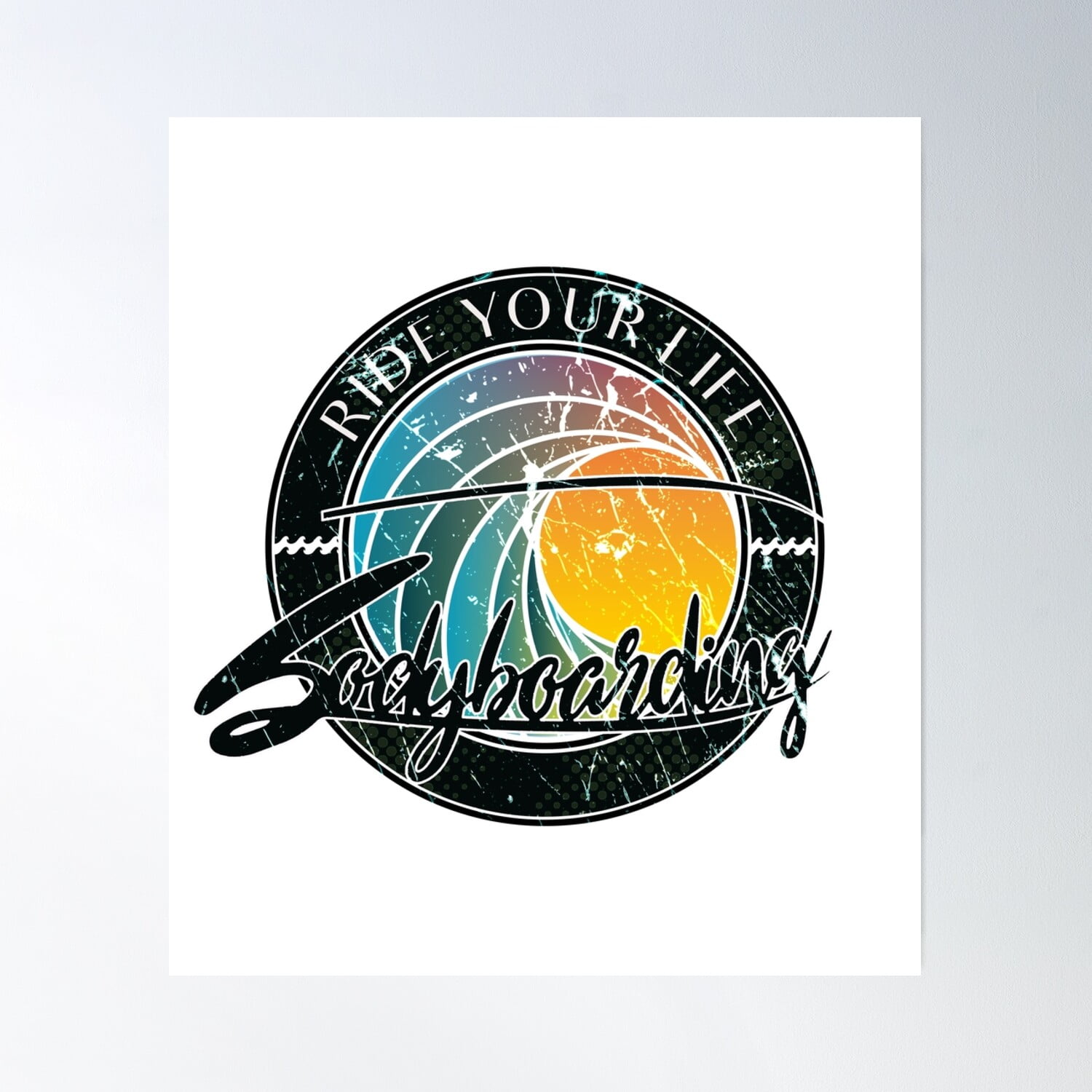 Bodyboarding Poster Wall Art, Modern Wall Decor, 24x36 UNFRAMED ...