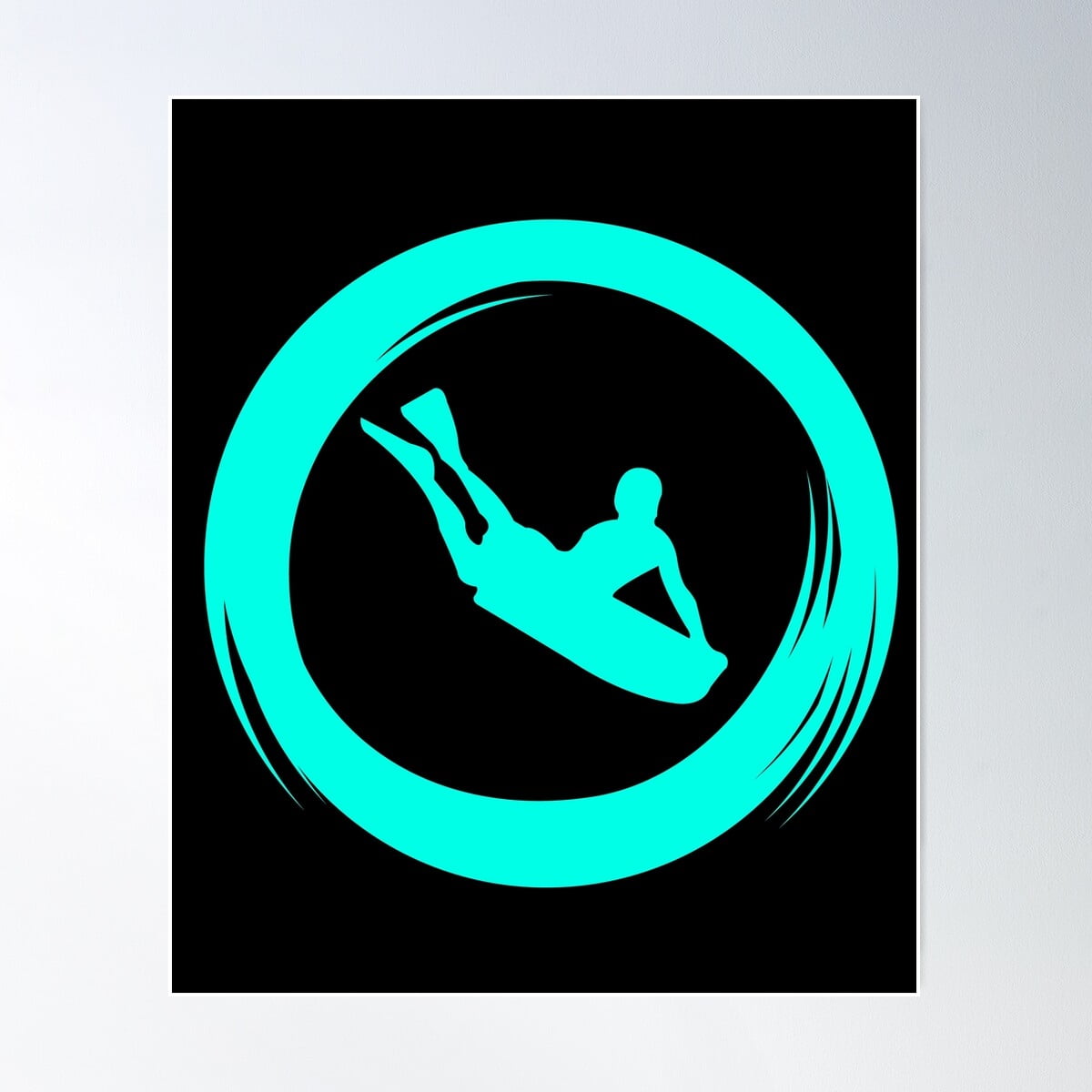 Bodyboarding Surfing Summer Bodyboarder Gift Poster Wall Art, Modern ...