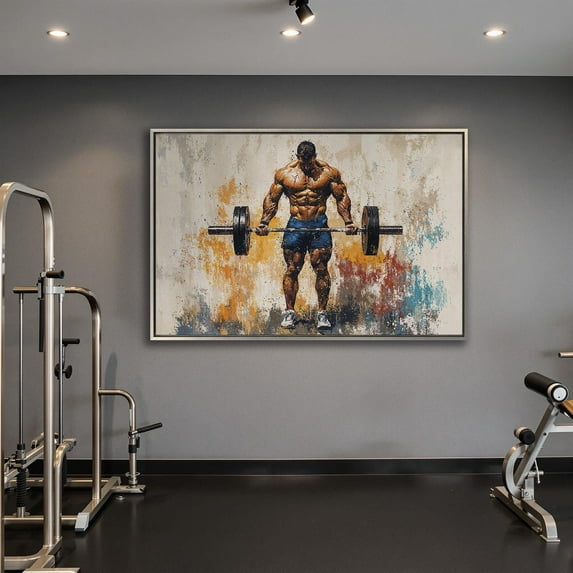 Bodybuilder Art Weightlifting Poster, Fitness Decor, 24x36 UNFRAMED ...