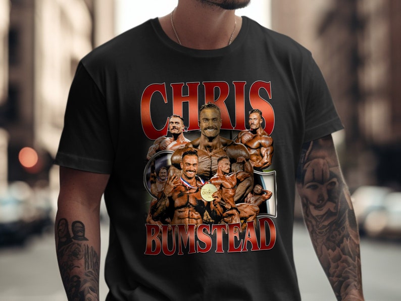 Bodybuilder Collage T-Shirt Motivational Athlete Tee Fitness Enthusiast ...