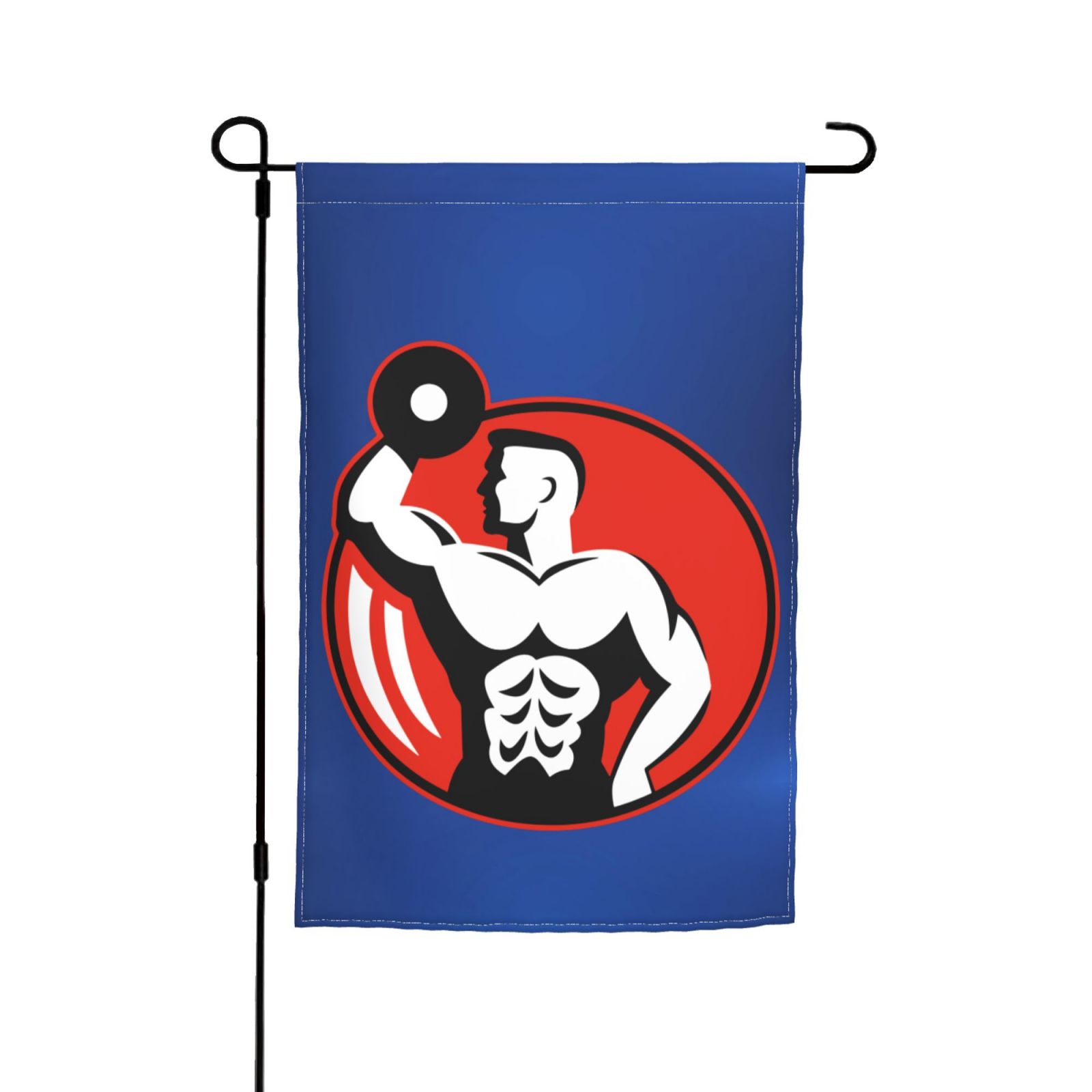 Bodybuilder Garden Flag 12x18 Inch, Double Sided Outside Sign Yard Flag ...
