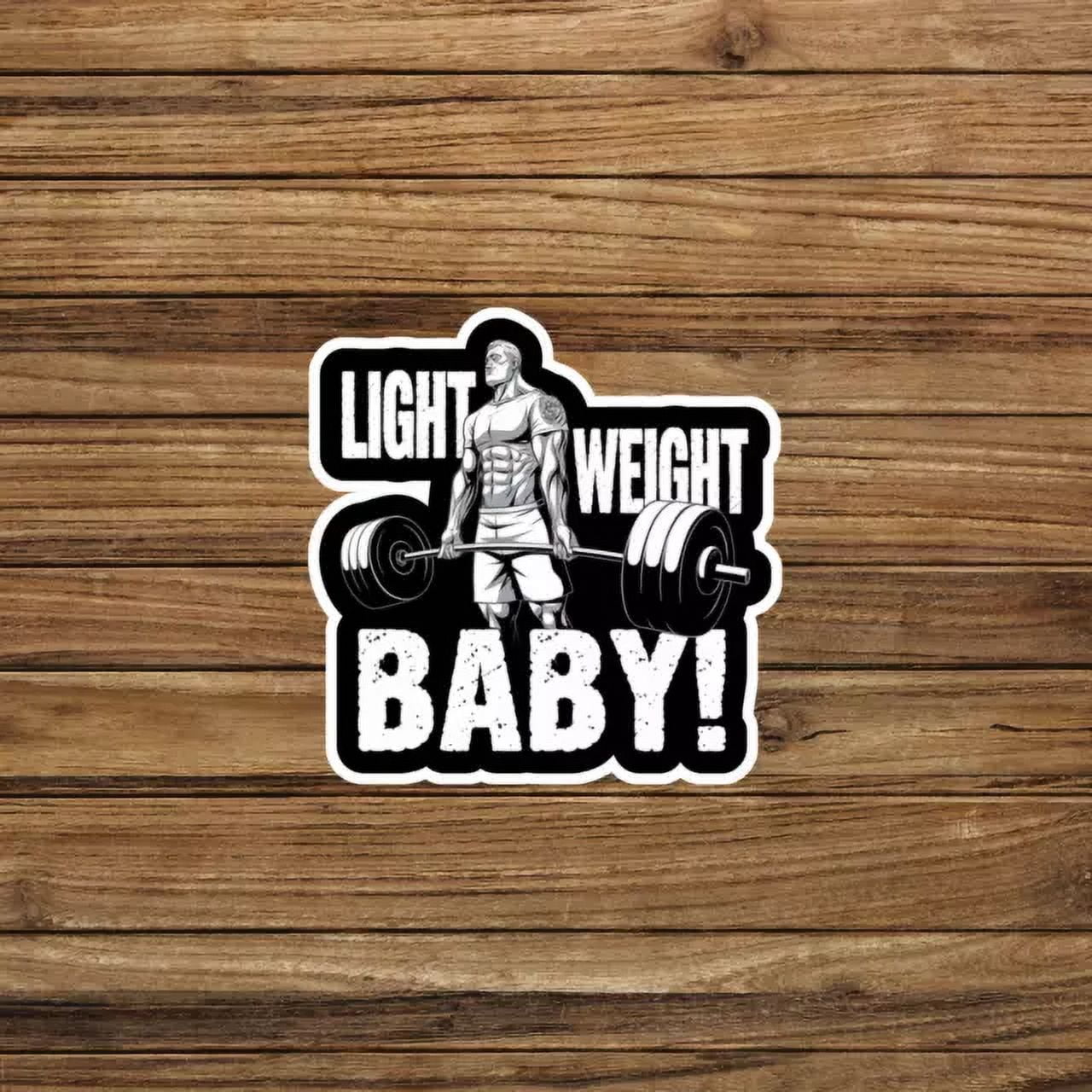 Bodybuilder Lightweight Baby Fitness Gym Workout Sticker Decalphone ...
