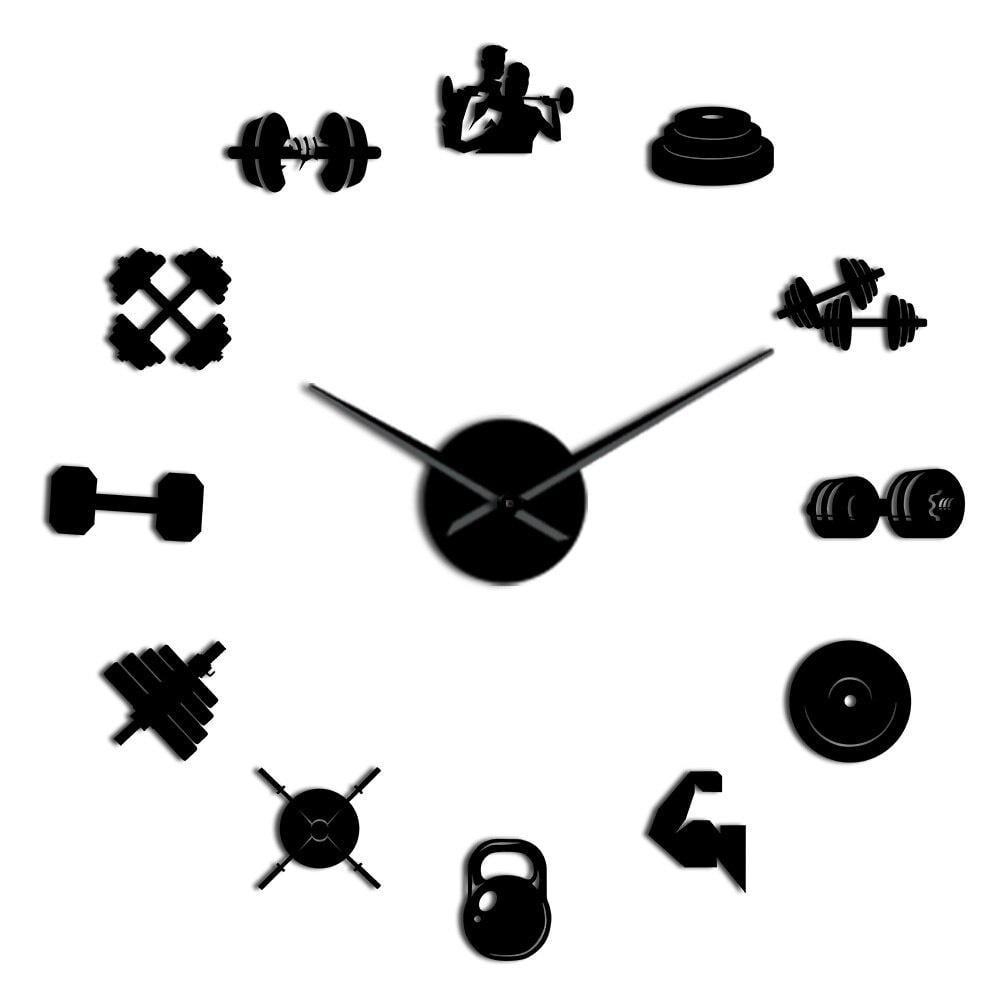 Bodybuilder Sport 3D DIY Wall Clock Unique Bodybuilding Gift For ...