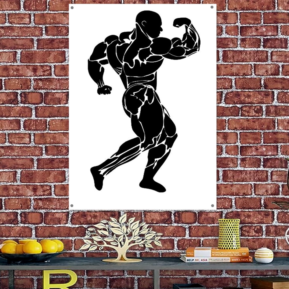 Bodybuilder pose - Bodybuilding Sports Motivational Wall Art Poster ...