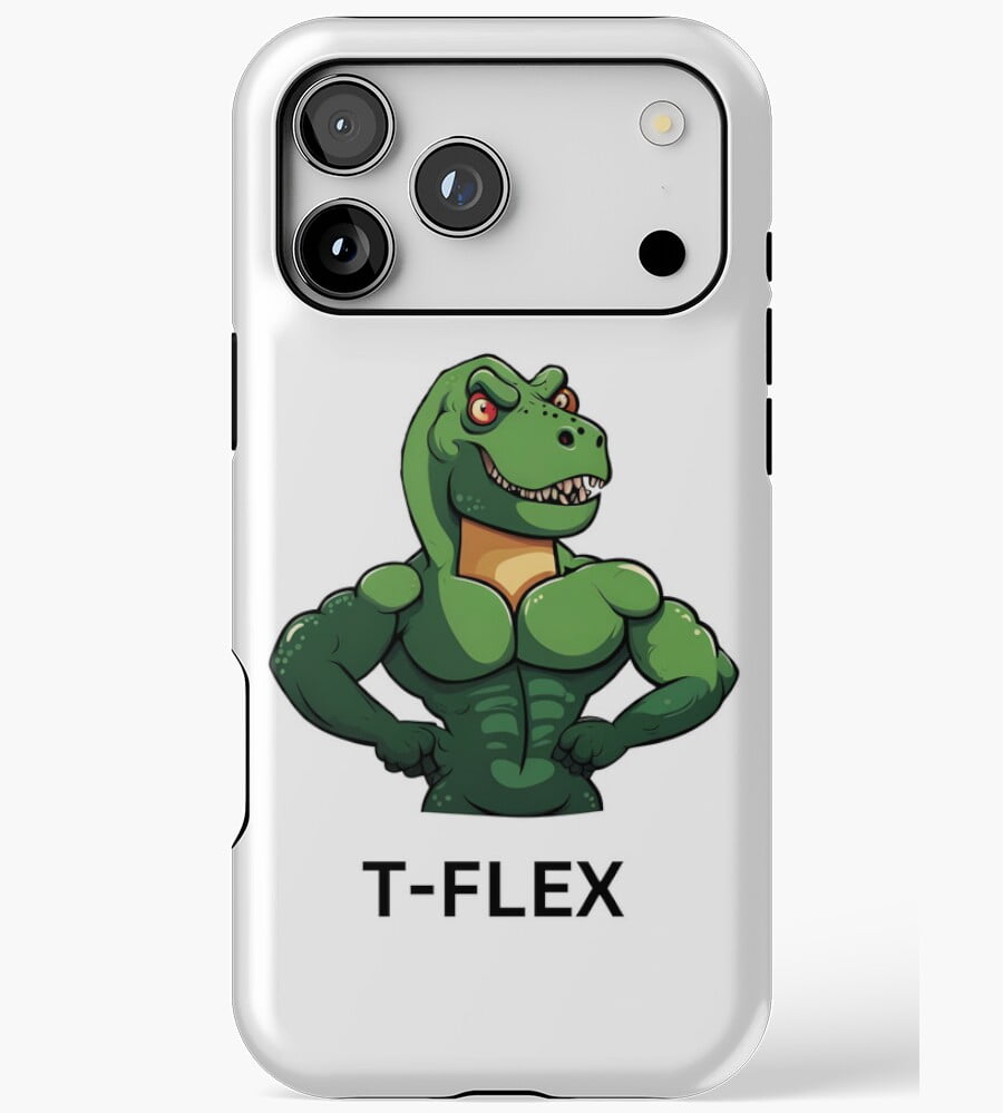 Bodybuilding Dinosaur, T-Rex Lifting Weights Funny H5930 Phone Case for iPhone 11 to 17 Pro Max ...