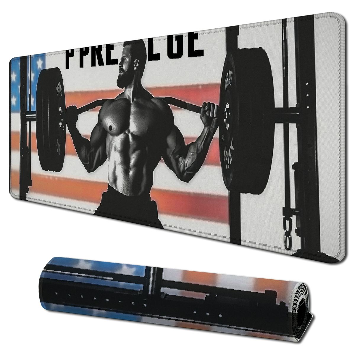 Bodybuilding Fan Chauvinistic Working Out Lover Rectangular Mouse Pad 9 ...
