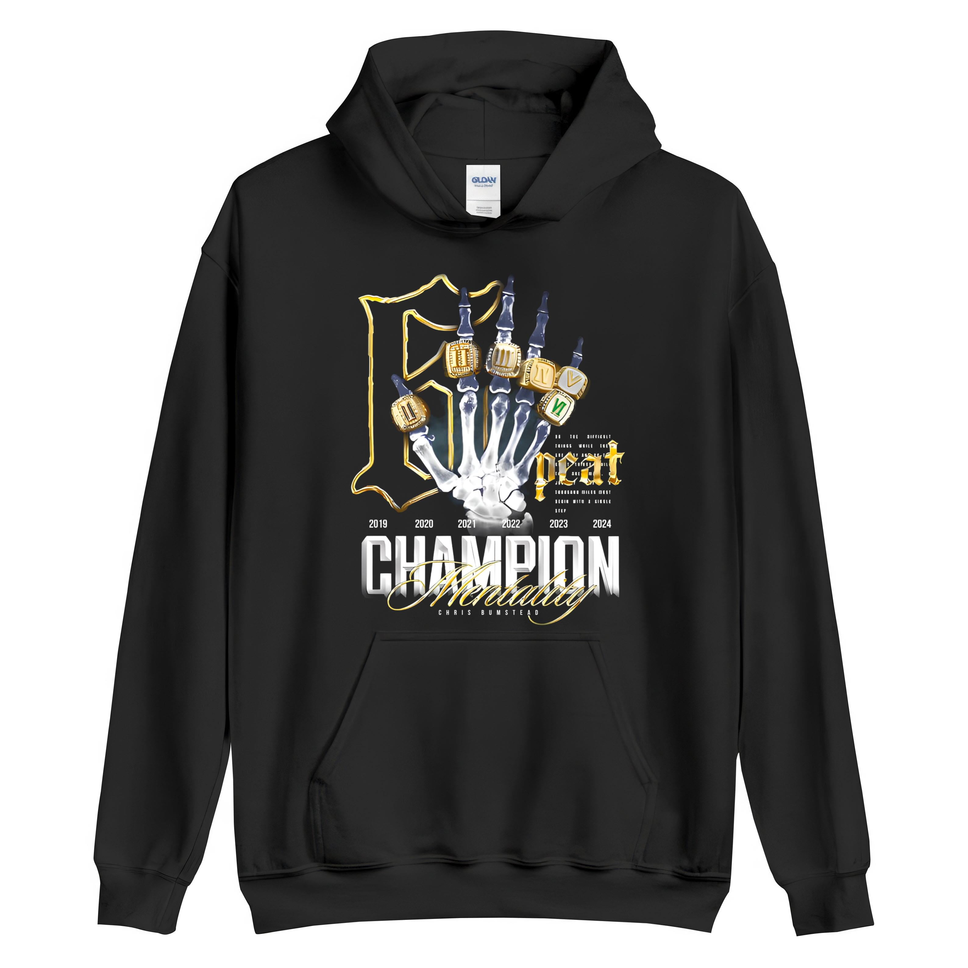 Bodybuilding Graphic Tee - 6 Peat Champions Mentality Shirt - Walmart.com