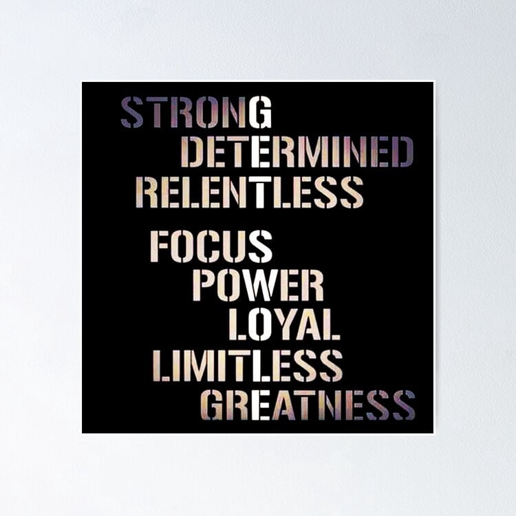 Bodybuilding Inspirational Fitness Quote Poster- Unframed Poster | Wall ...