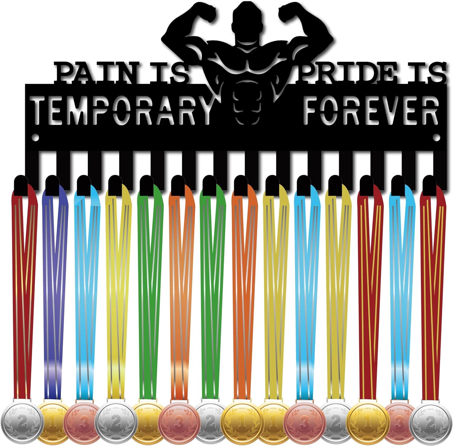 Bodybuilding Medal Holder Medal Hangers Display Rack Sports Hanging ...