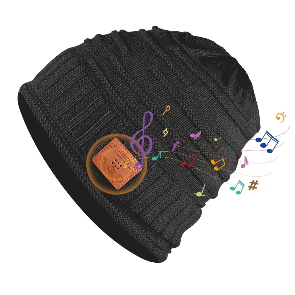 Bodychum Music Beanie Hat for Men Women, Bluetooth Knitted Beanie Built ...