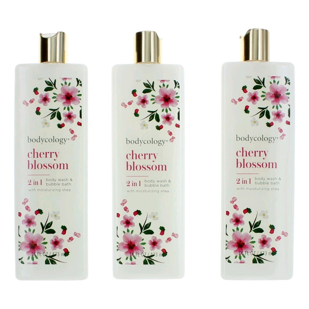 Bodycology 16 Oz Cherry Blossom Body Wash And Bubble Bath For Women