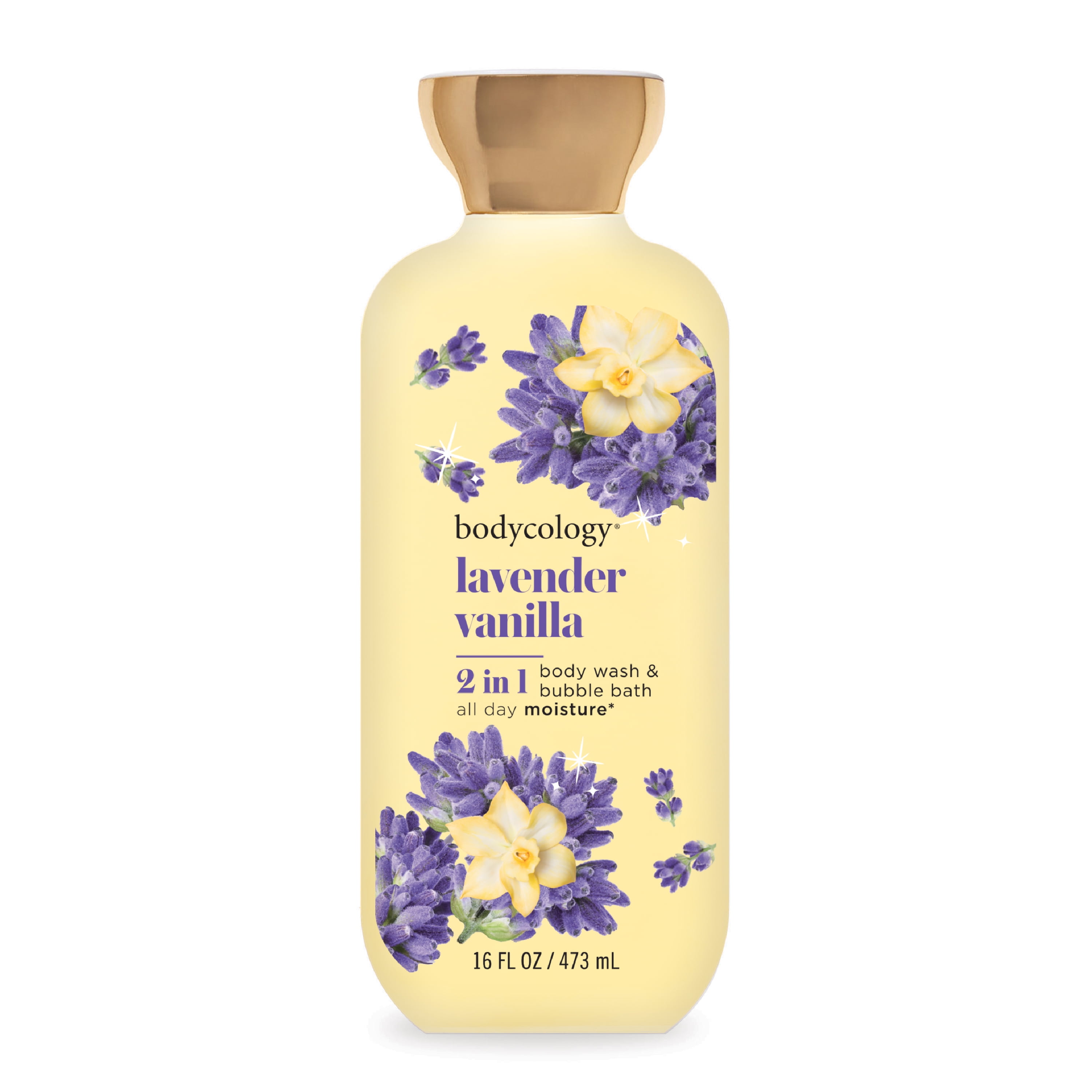 Bodycology Lavender Vanilla 2-in-1 Body Wash and Bubble Bath, 16 fl oz ...
