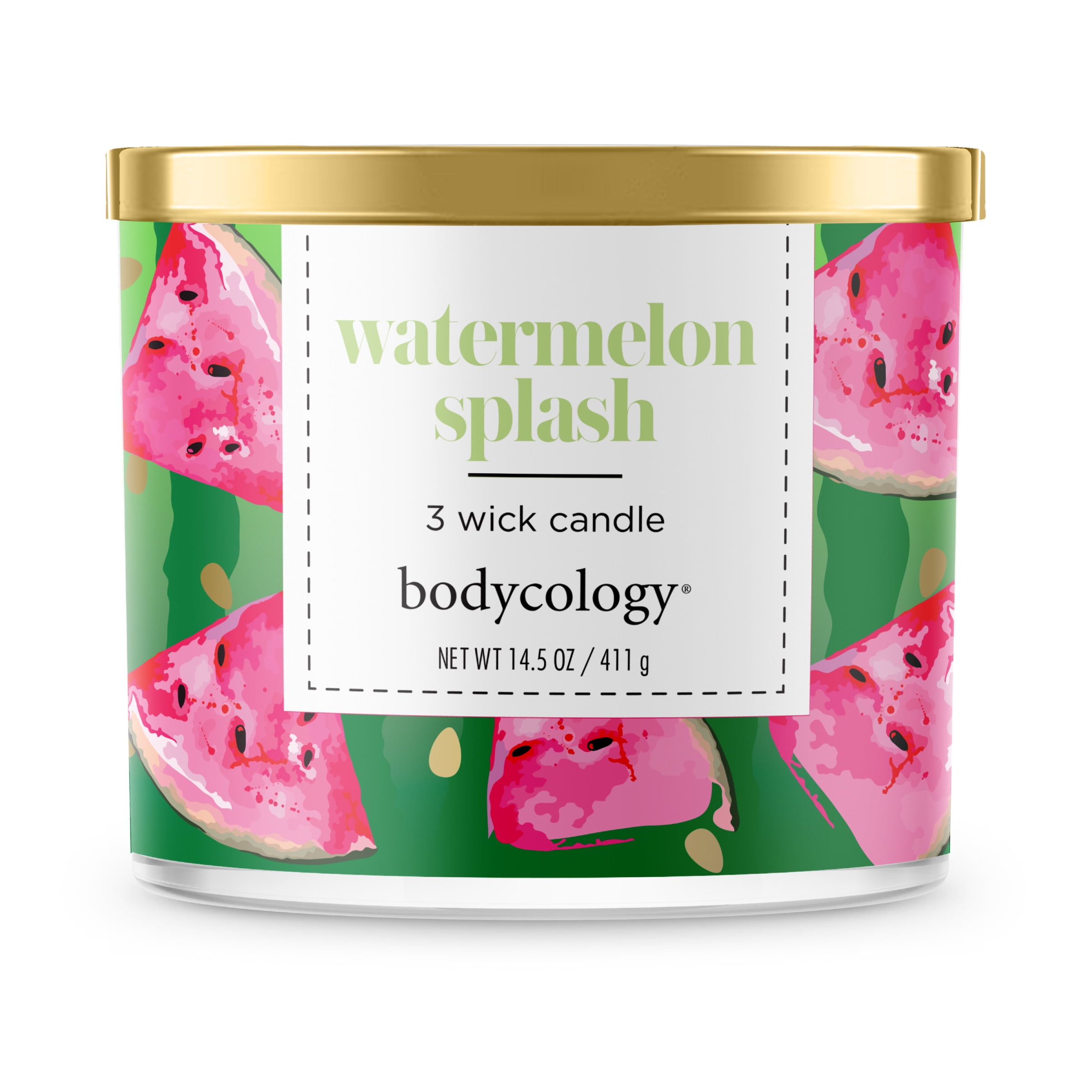 Bodycology 3 Wick Candle Watermelon Splash 14 5 Oz