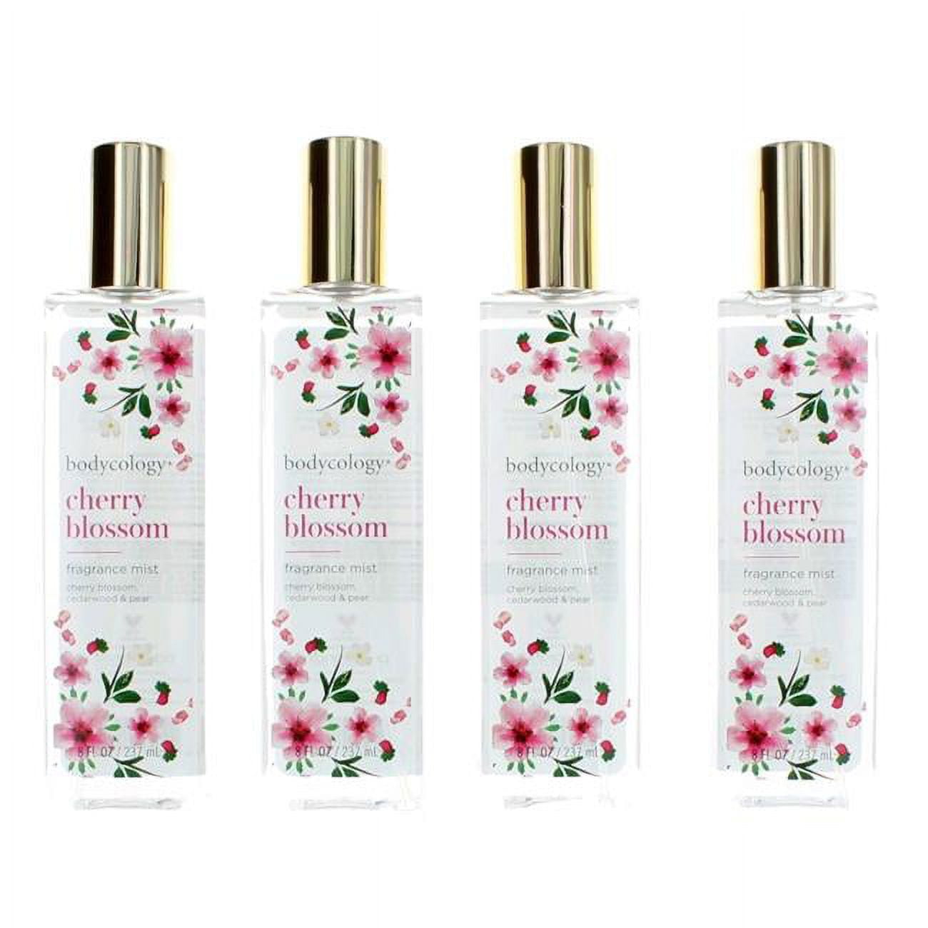 Bodycology 8 oz Cherry Blossom Mist Fragrance for Women - Pack of 4 ...