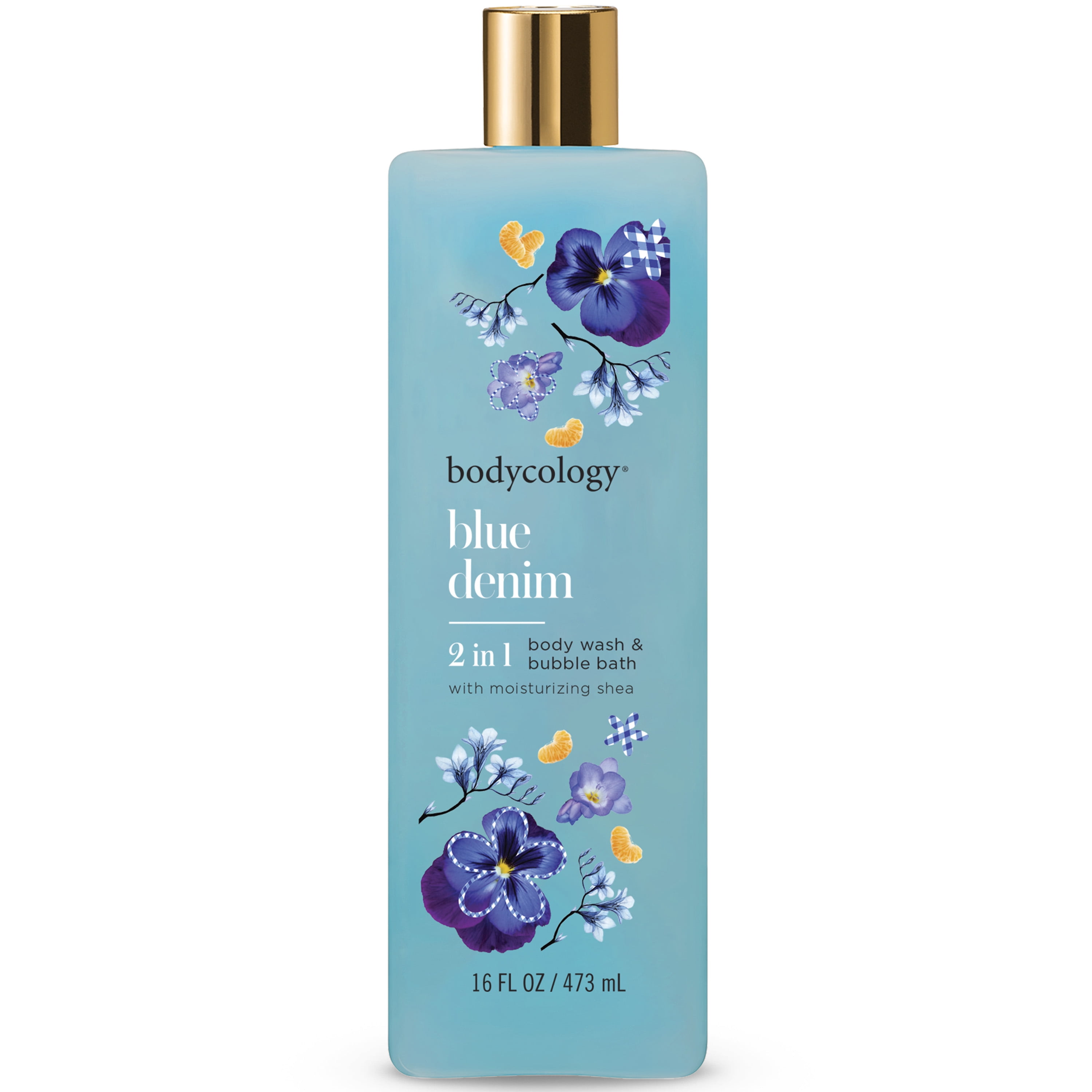 Bodycology Blue Denim 2 n1 Body Wash & Bubble Bath, 16 oz - Walmart.com
