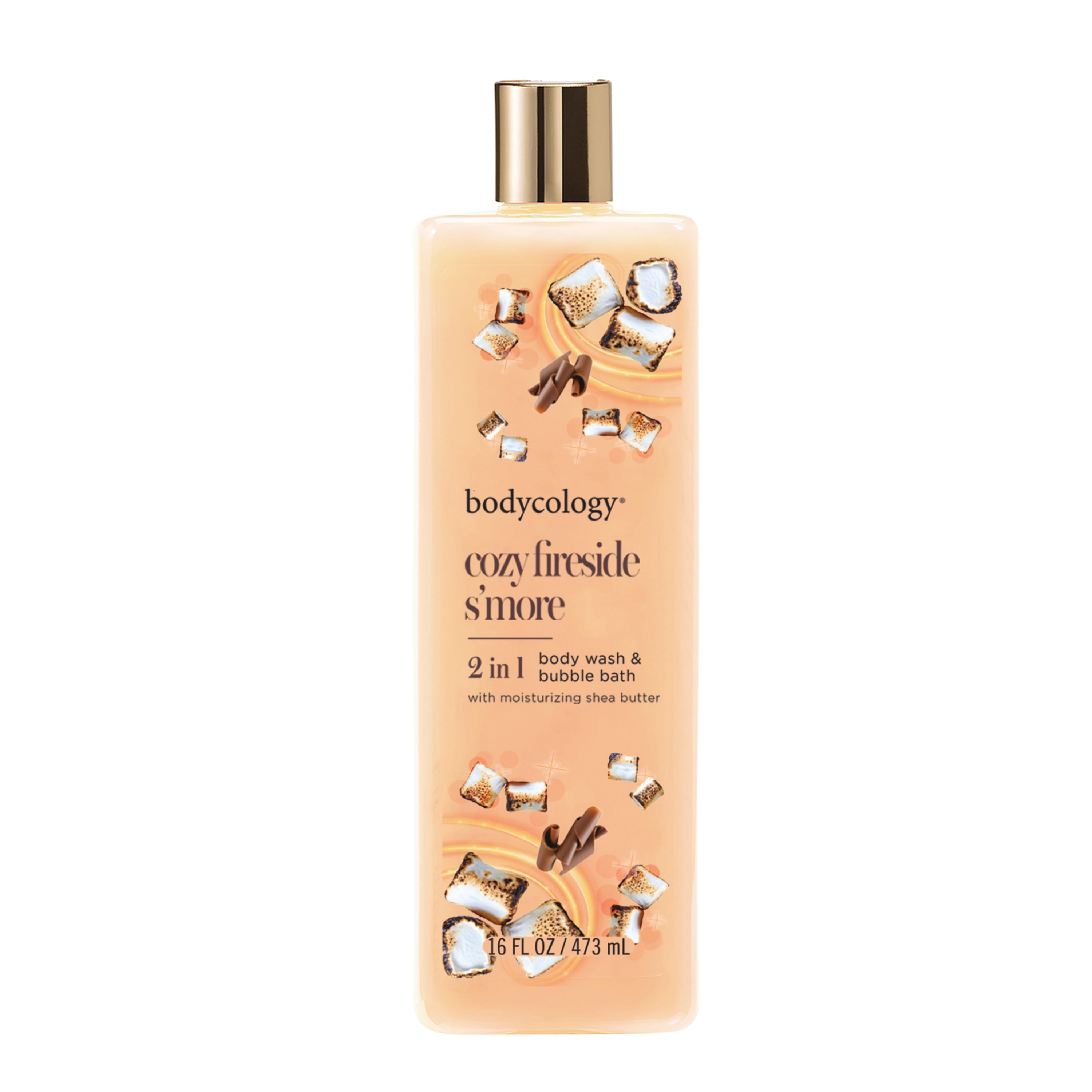Bodycology Cozy Fireside Smore 2 In 1 Body Wash And Bubble Bath 16 Oz