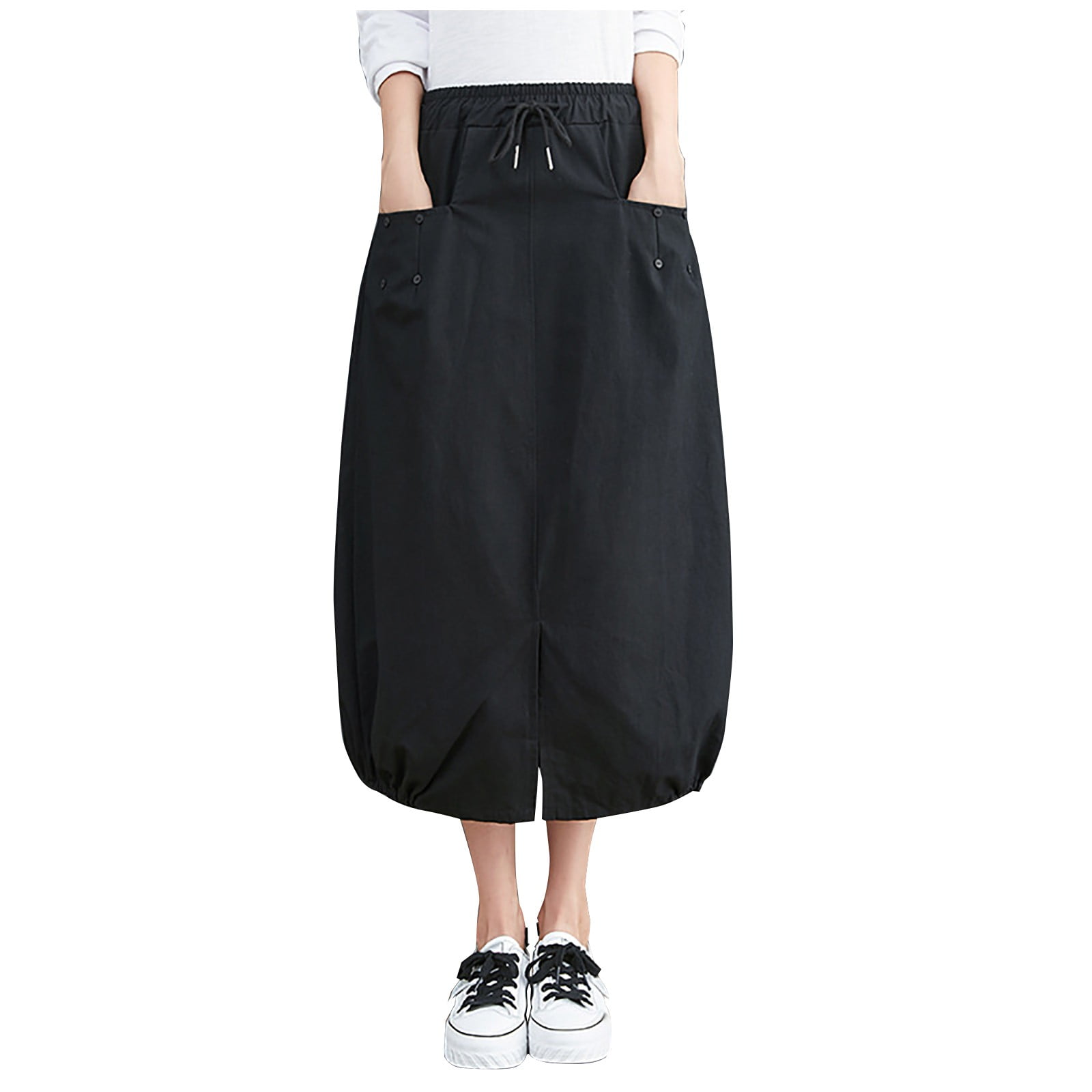 Bodycon Skirt Women's Baggy Skirts Elastic Waist Loose Fitting Skirt ...