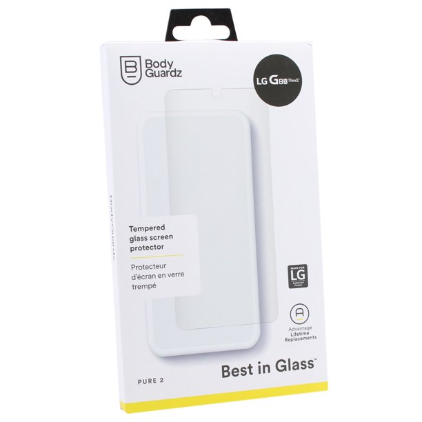 Bodyguardz Pure 2 Tempered Glass Screen Protector for LG G8X ThinQ ...