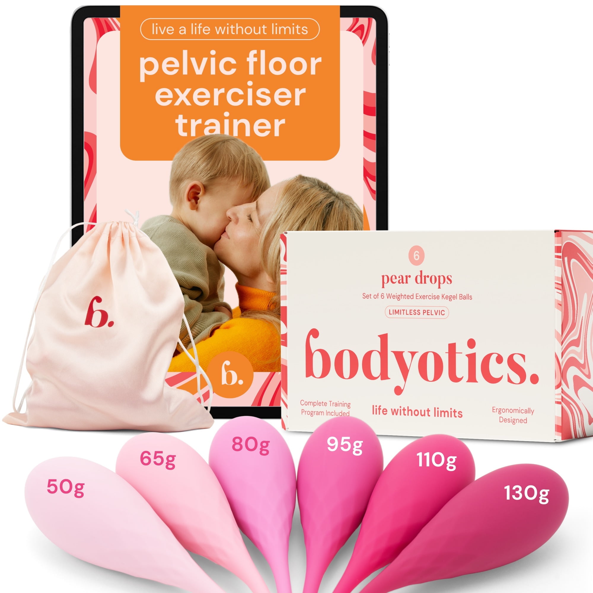 Bodyotics Kegel Exercise Tool, Pelvic Floor Strengthening Silicone ...