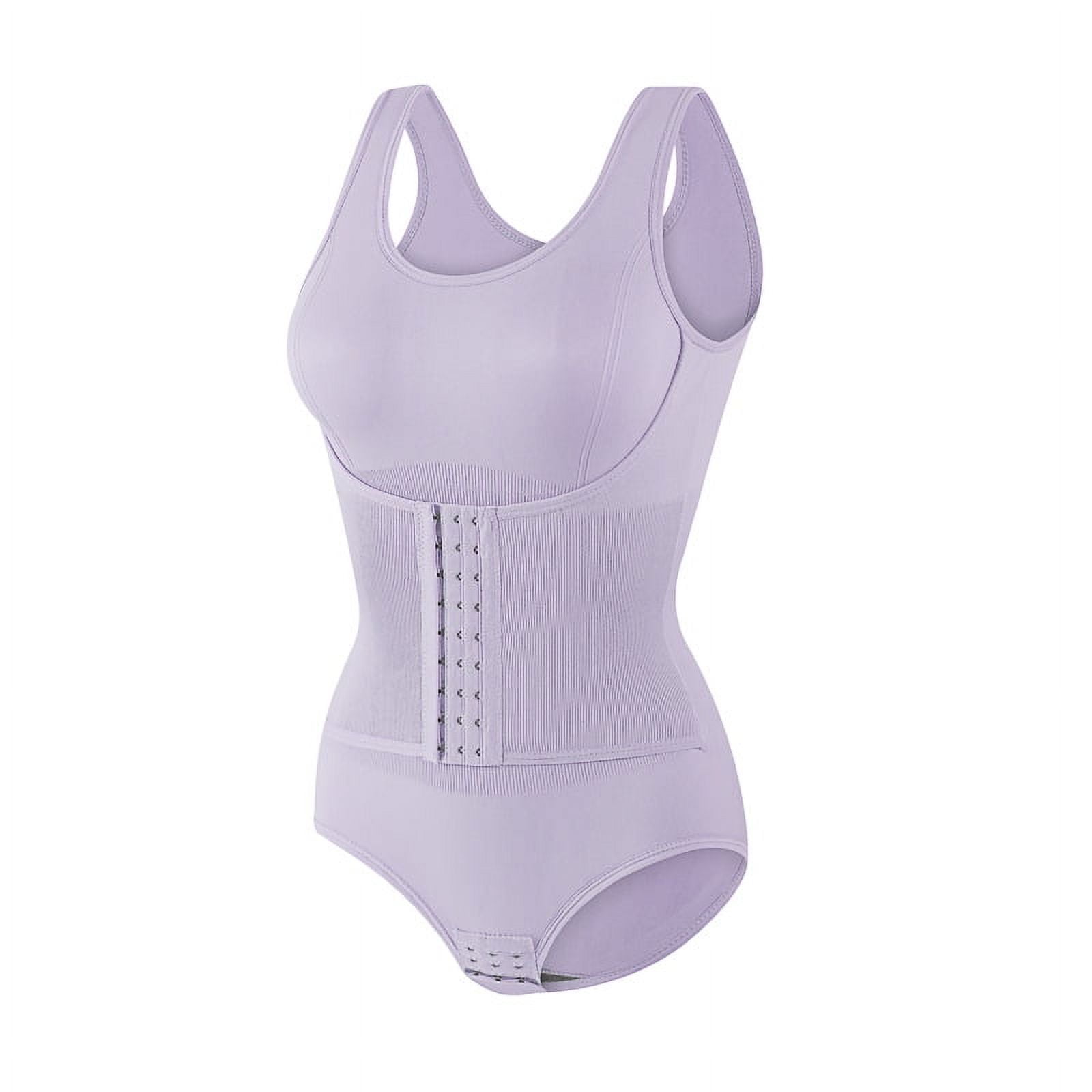 Bodysuit Shapewear Double Breasted Tummy Control Body Shaper Postpartum ...