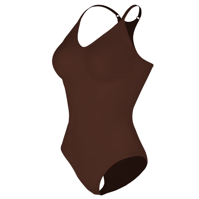 Bodysuit for Women Tummy Control Shapewear Racerback Seamless Sculpting ...