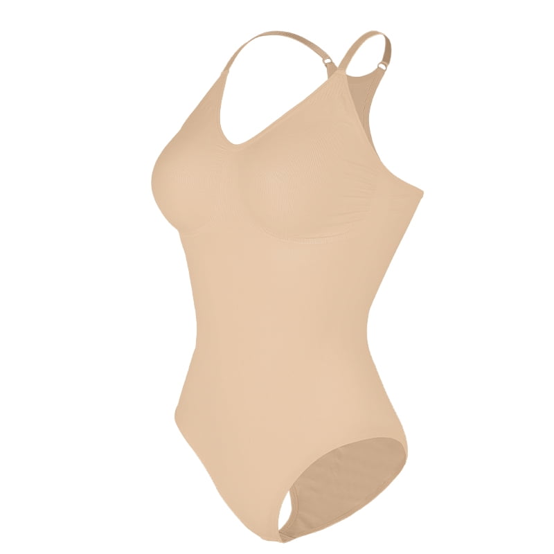 Bodysuit for Women Tummy Control Shapewear Racerback Seamless Sculpting ...