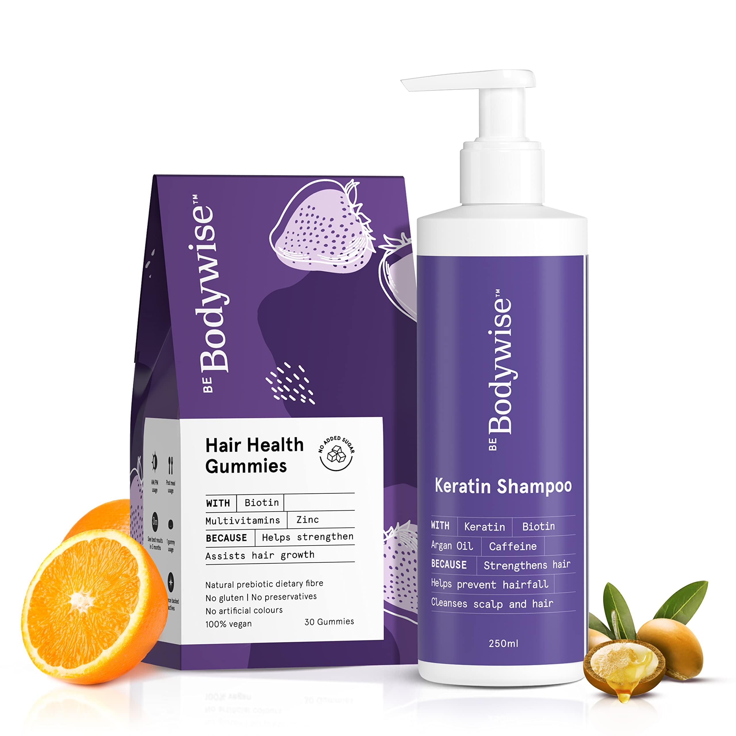 Be Bodywise Anti Hair Fall Kit For Woman | Hair Fall Control Keratin ...