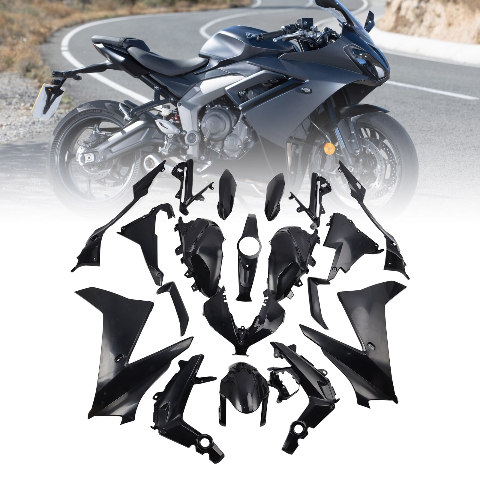 Bodywork Fairing Injection Unpainted For Daytona 660 2024-2025 - Walmart.com