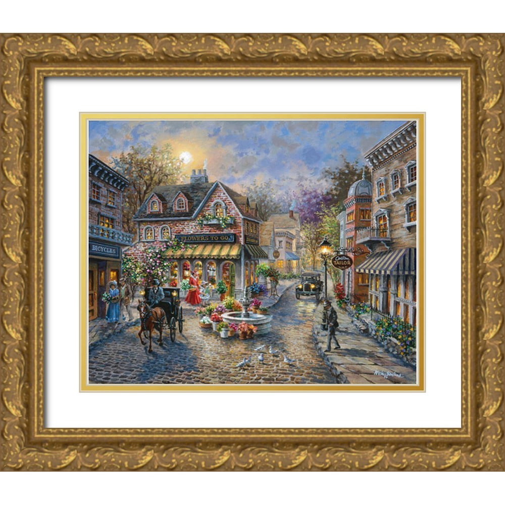 Boehme, Nicky 14x12 Gold Ornate Wood Framed with Double Matting Museum ...