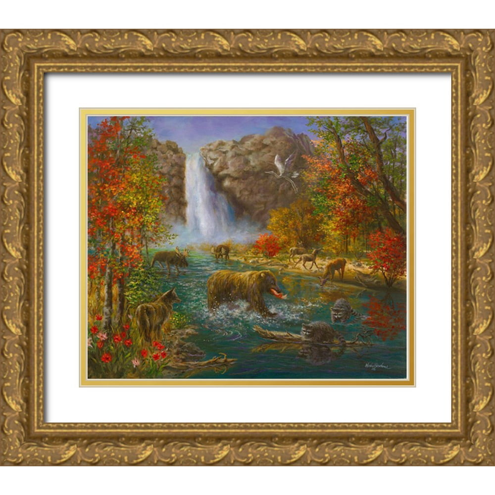 Boehme, Nicky 14x12 Gold Ornate Wood Framed with Double Matting Museum ...