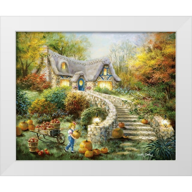 Boehme, Nicky 14x12 White Modern Wood Framed Museum Art Print Titled - Country Harvest - Walmart.com