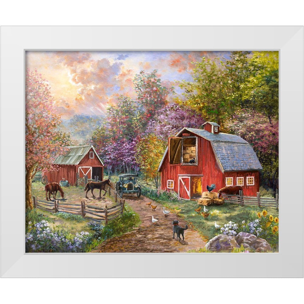 Boehme, Nicky 14x12 White Modern Wood Framed Museum Art Print Titled ...