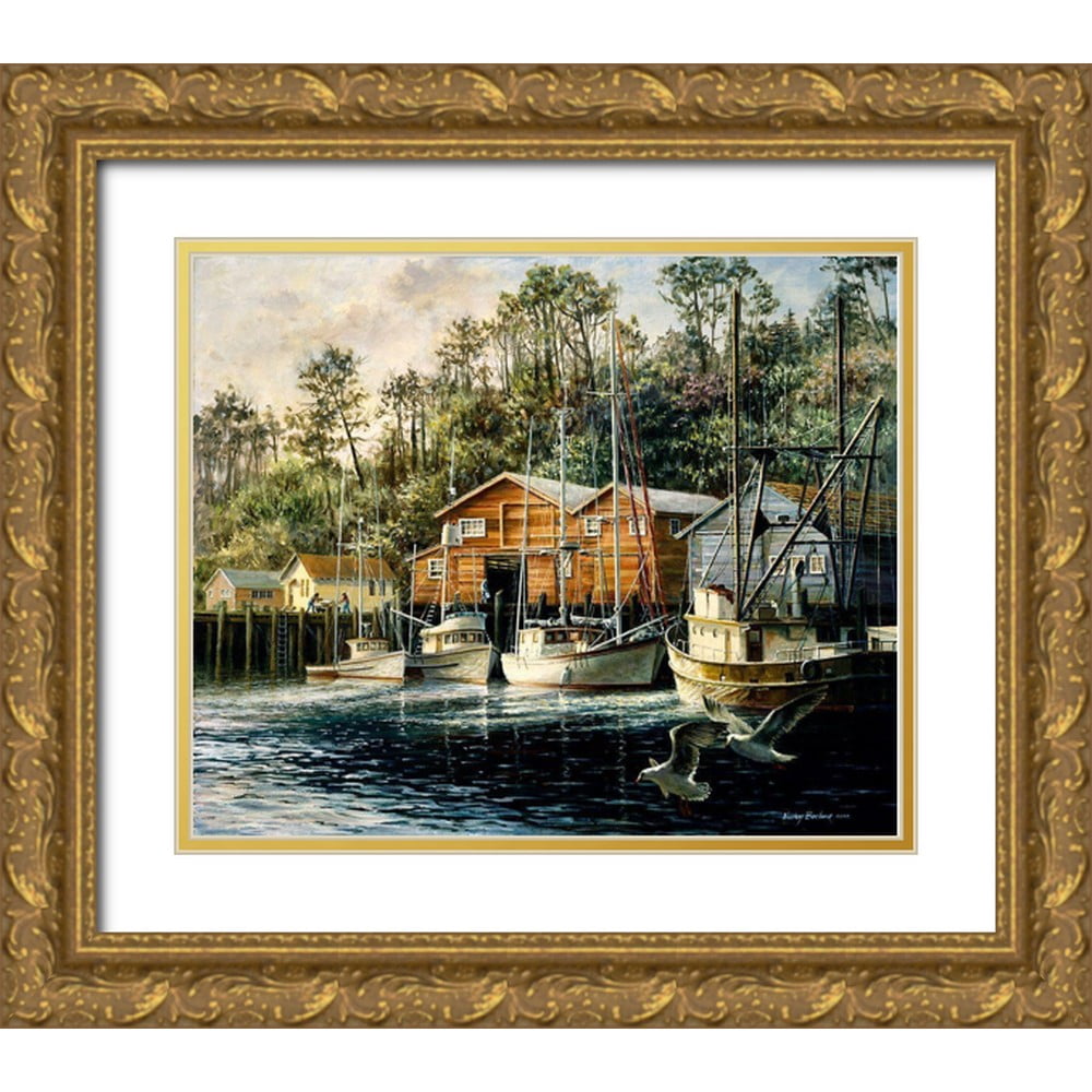 Boehme, Nicky 17x15 Gold Ornate Wood Framed with Double Matting Museum ...