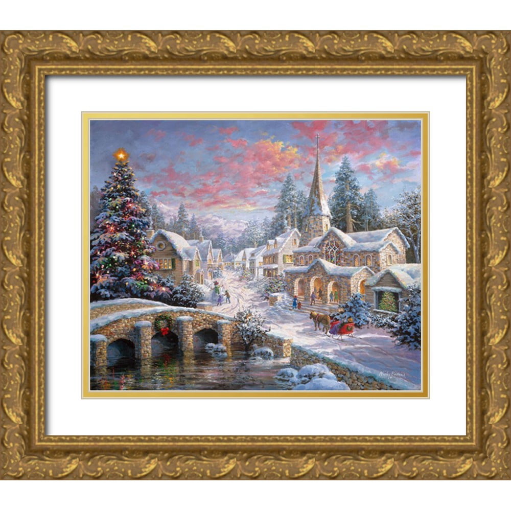 Boehme, Nicky 17x15 Gold Ornate Wood Framed with Double Matting Museum ...