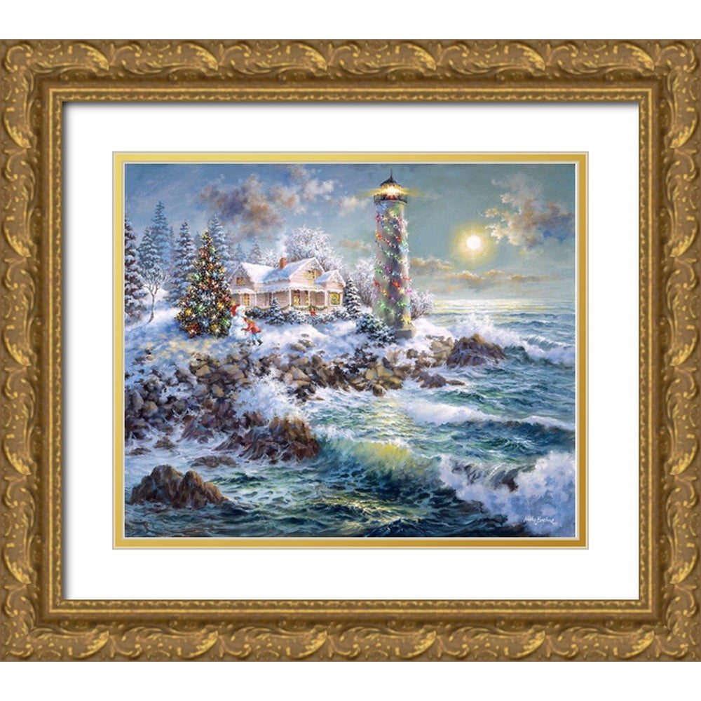 Boehme, Nicky 17x15 Gold Ornate Wood Framed with Double Matting Museum ...