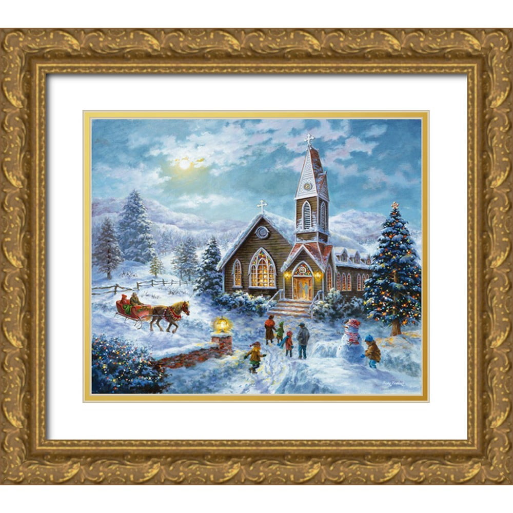 Boehme, Nicky 17x15 Gold Ornate Wood Framed with Double Matting Museum ...