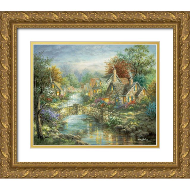 Nicky Boehme Gold Ornate Wood Framed 17x15 Art Print - Stonehedge ...