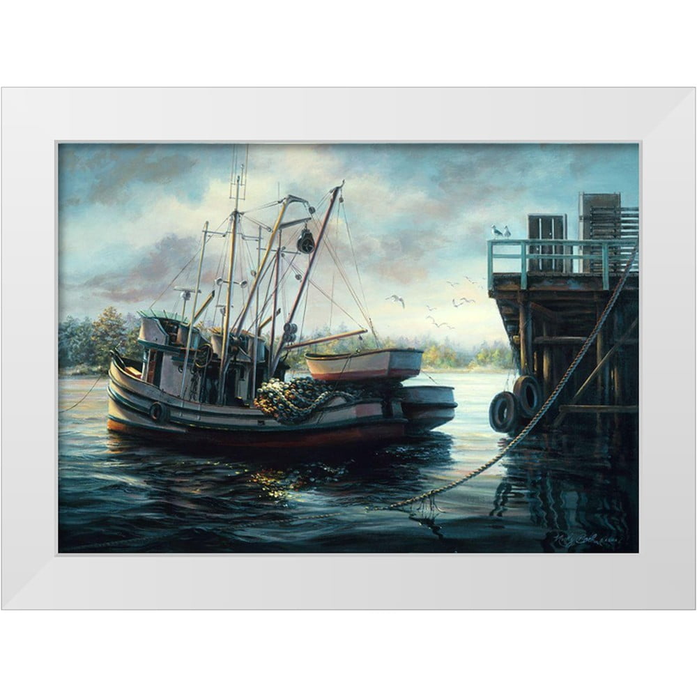 Boehme, Nicky 18x14 White Modern Wood Framed Museum Art Print Titled ...