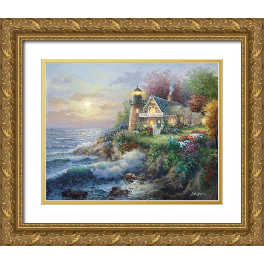 Boehme, Nicky 18x15 Gold Ornate Wood Framed with Double Matting Museum ...