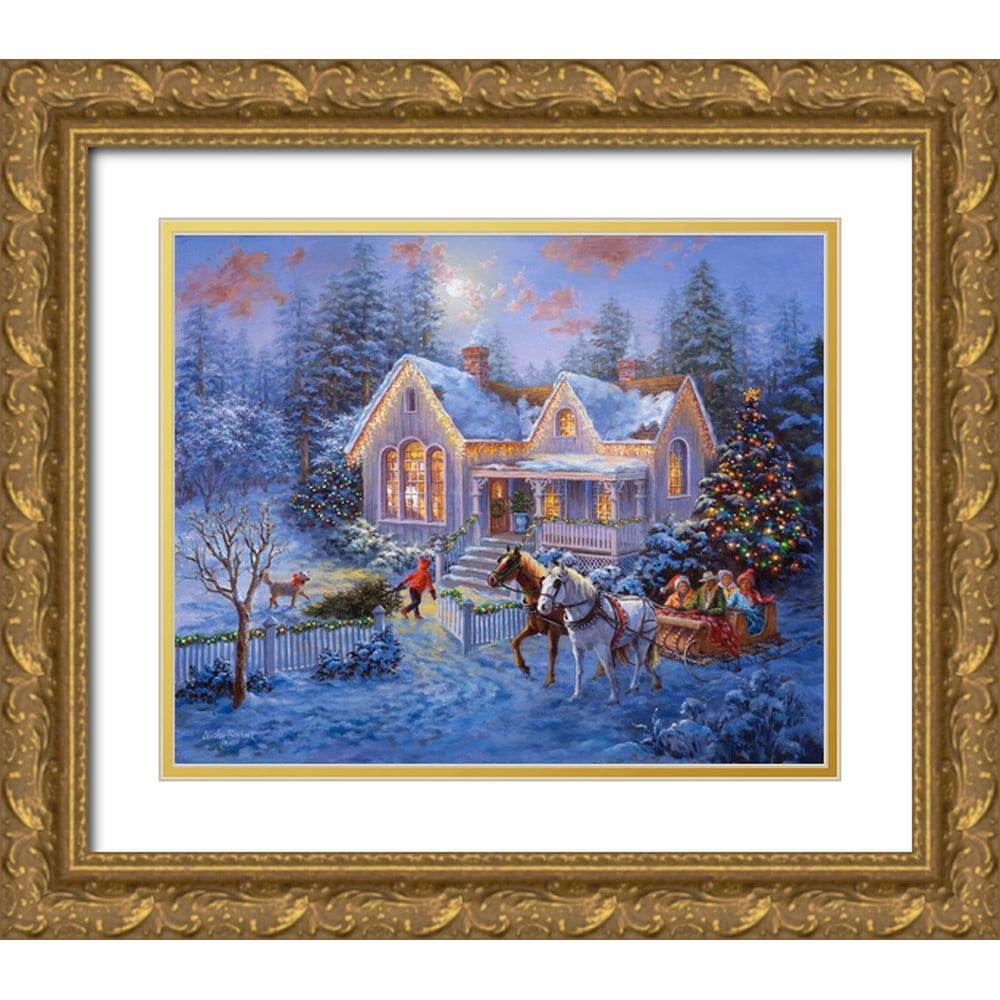 Boehme, Nicky 18x15 Gold Ornate Wood Framed with Double Matting Museum ...