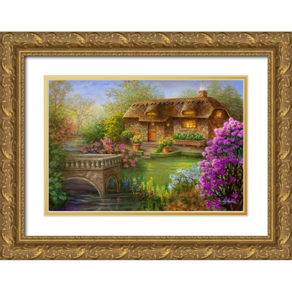 Boehme, Nicky 24x17 Gold Ornate Wood Framed with Double Matting Museum ...