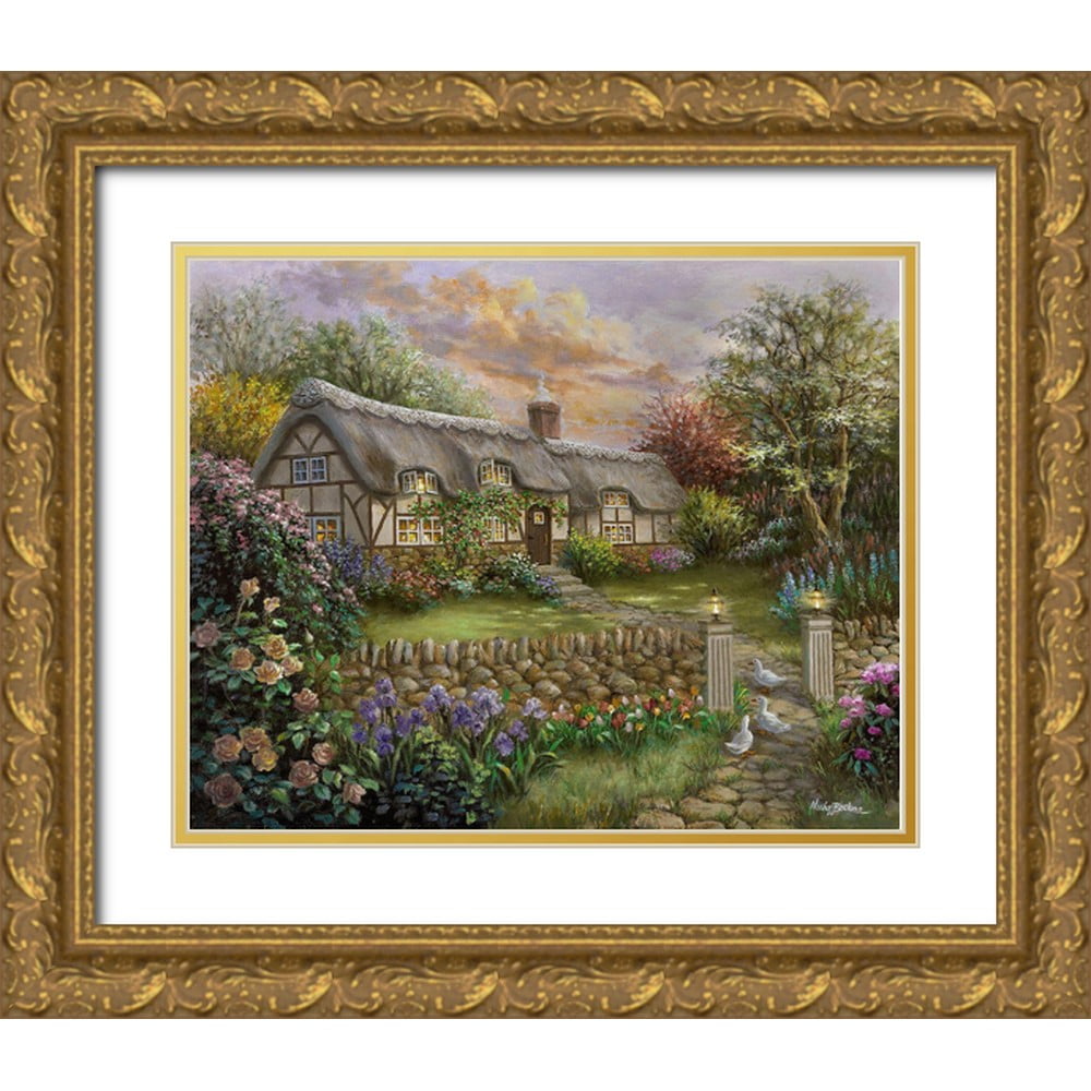 Boehme, Nicky 24x20 Gold Ornate Wood Framed with Double Matting Museum ...