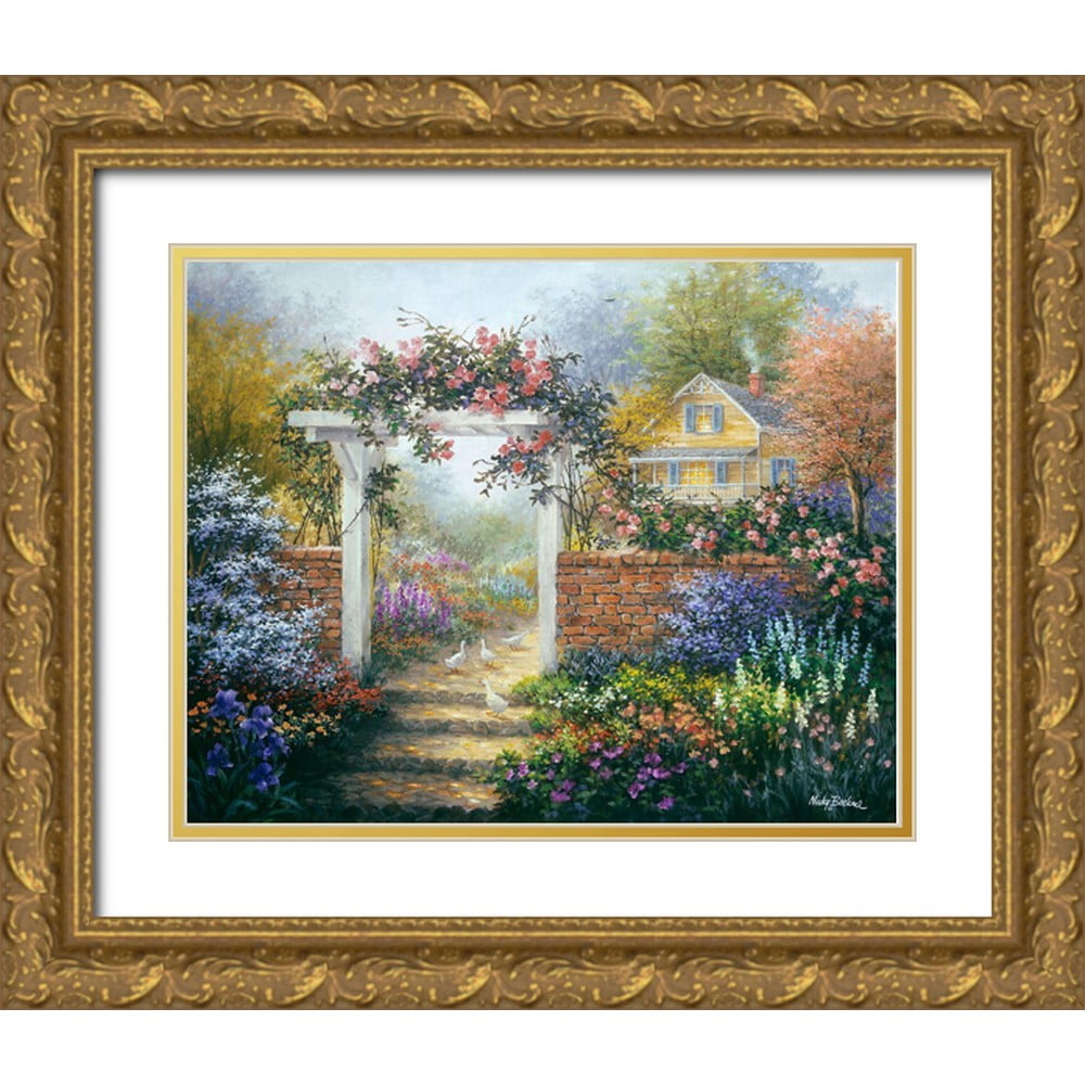 Boehme, Nicky 24x20 Gold Ornate Wood Framed with Double Matting Museum ...