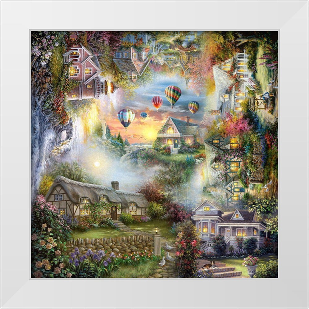Boehme, Nicky 26x26 White Modern Wood Framed Museum Art Print Titled ...