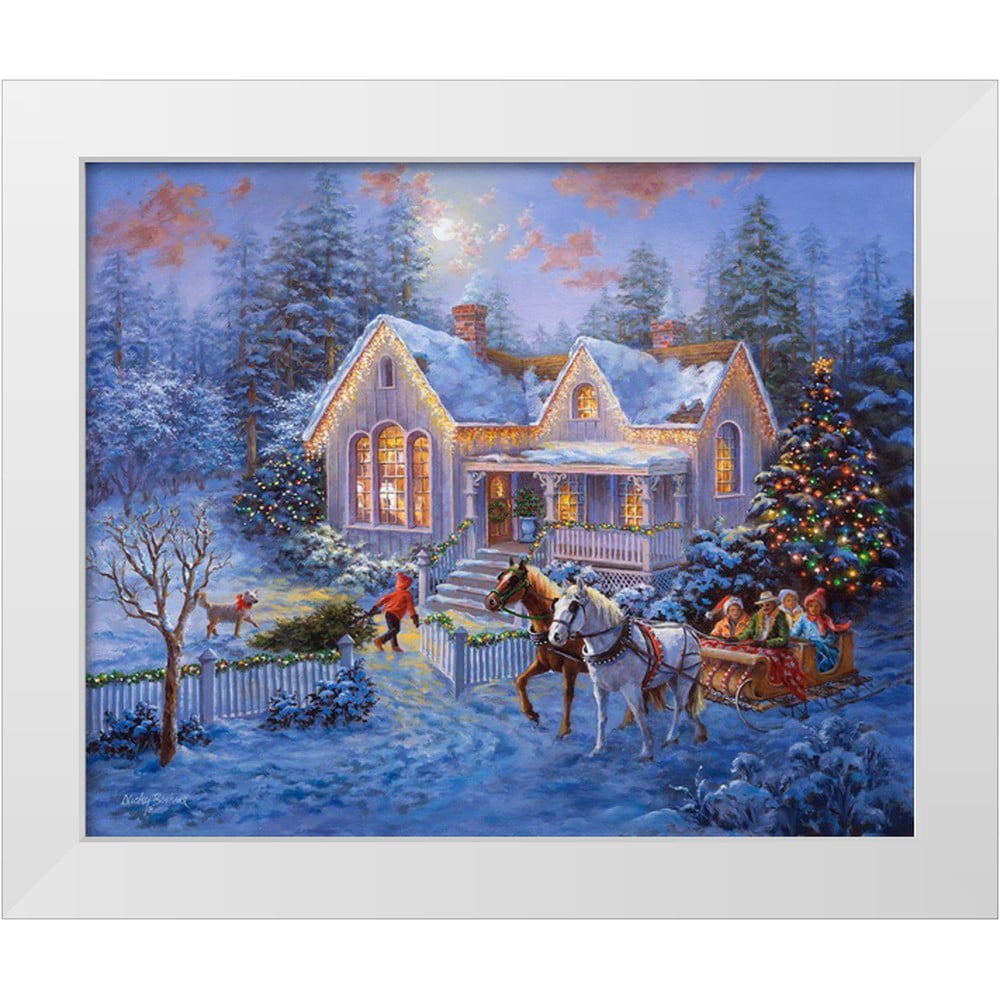 Boehme, Nicky 31x26 White Modern Wood Framed Museum Art Print Titled ...