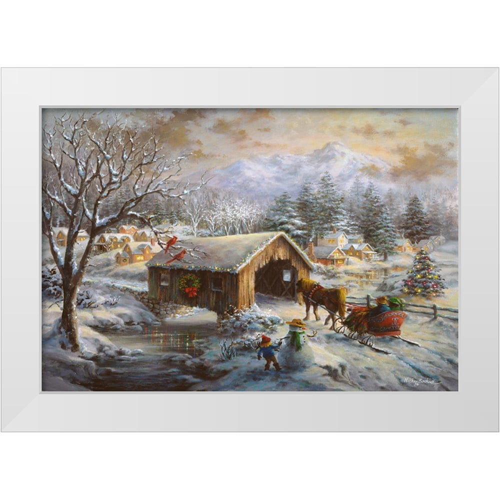 Boehme, Nicky 32x23 White Modern Wood Framed Museum Art Print Titled ...