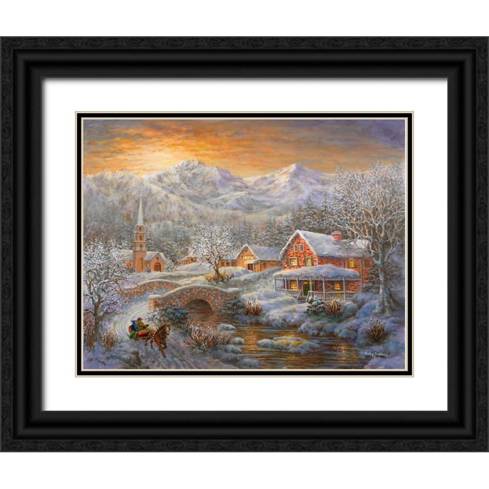 Boehme, Nicky 32x26 Black Ornate Wood Framed with Double Matting Museum ...